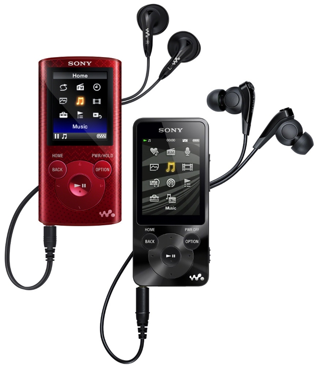 Долгоиграющие цифровые плееры Sony Walkman E580/E380