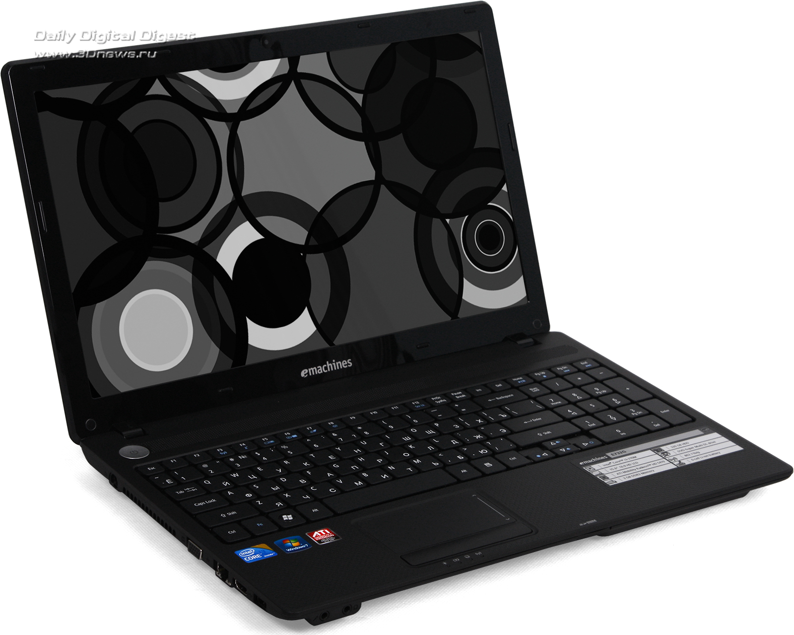 Ноутбук eMachines E732G: недорогая «пятнашка» повышенной мобильности ...